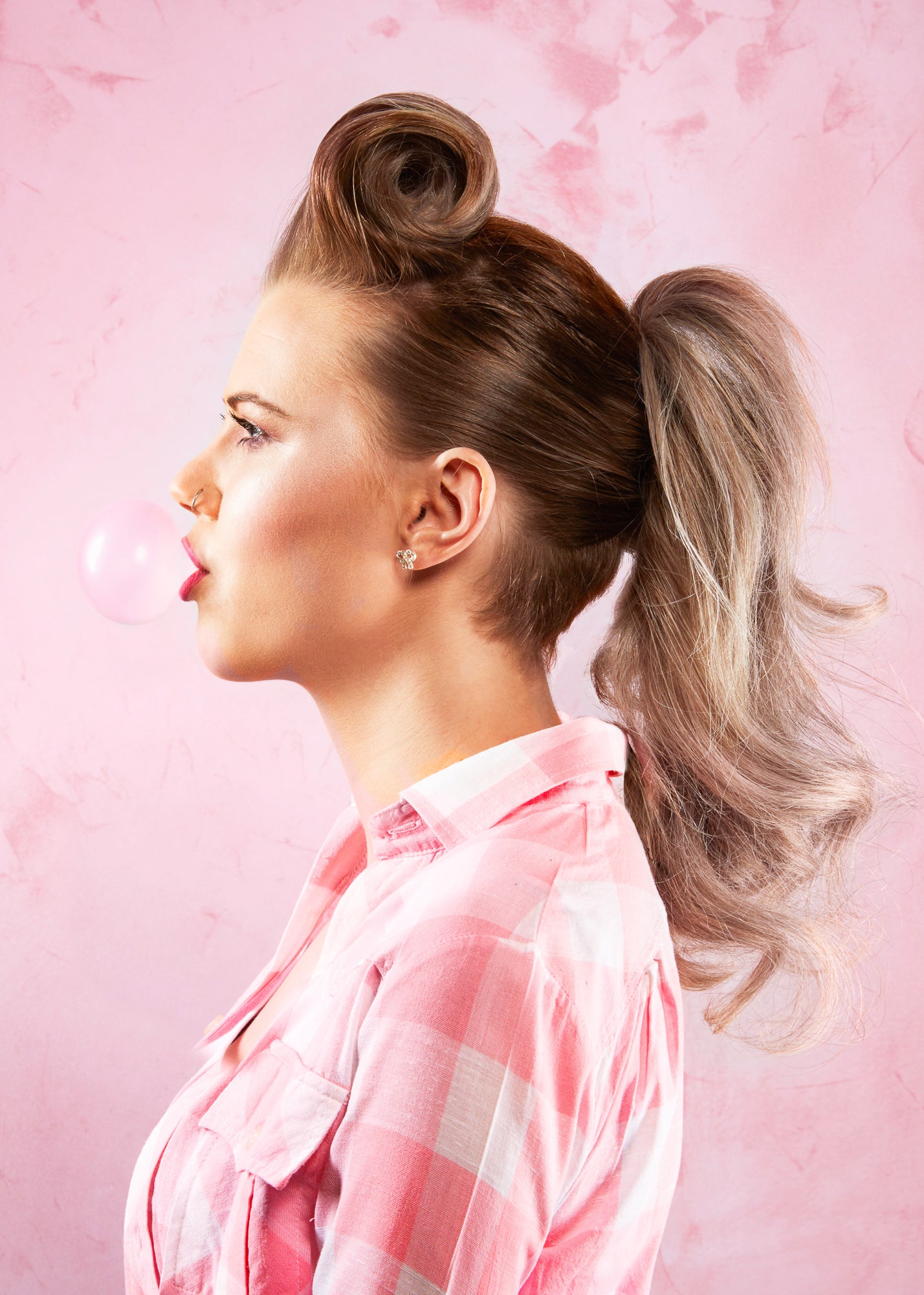 Pink Canvas Fabric Studio Photography Backdrop for Portrait & Video ...